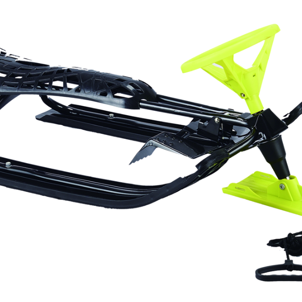 Steel frame snow sled with hollow seat basic snow sled
