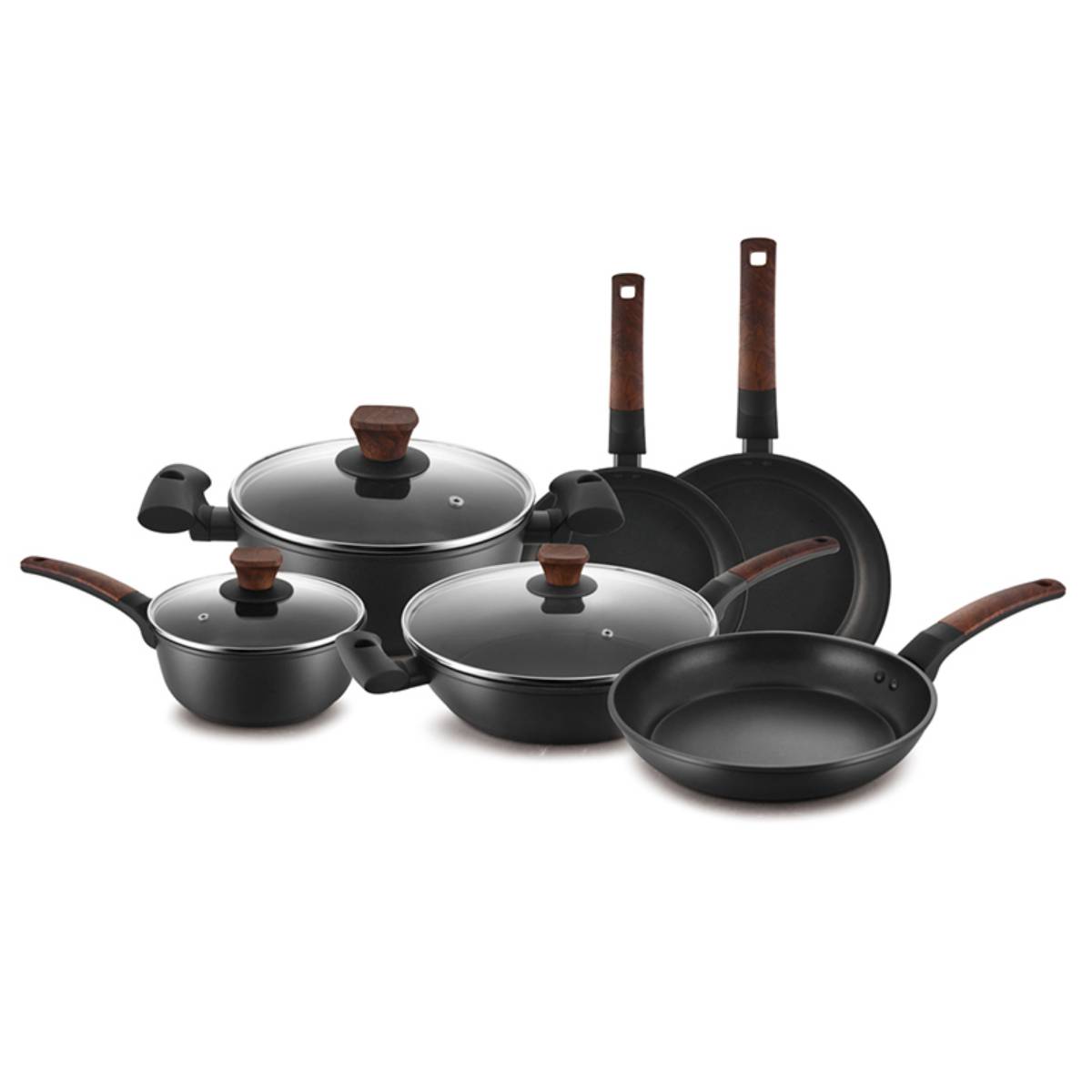 FORGED ALUMINUM COOKWARE SETS 3