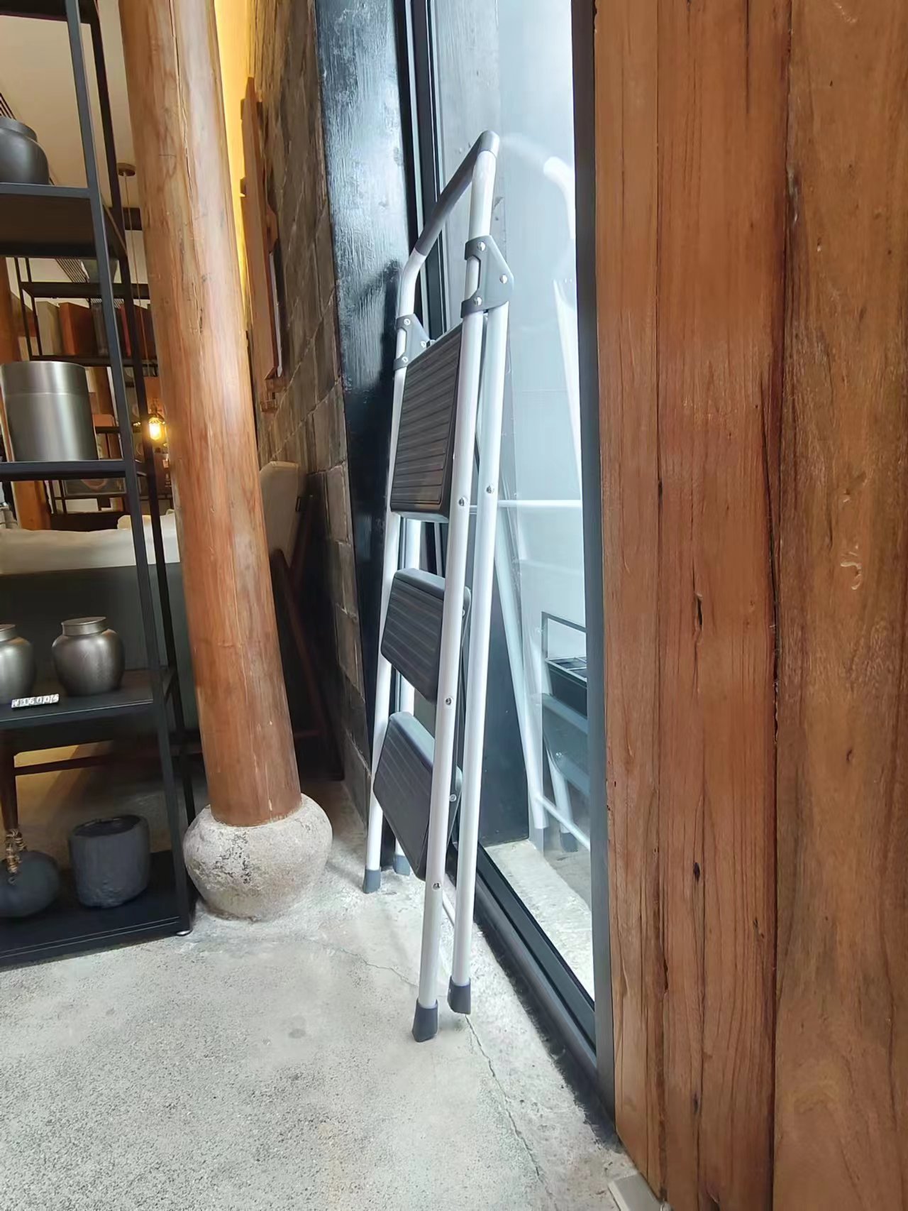 Household Folding Three-Step Iron Ladder