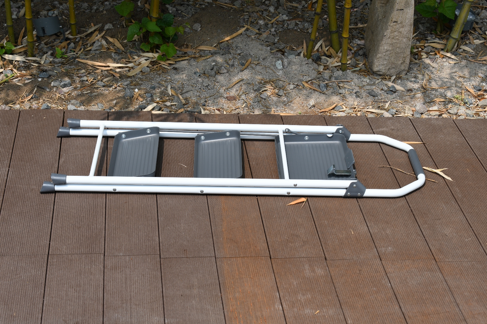 Household Folding Three-Step Iron Ladder